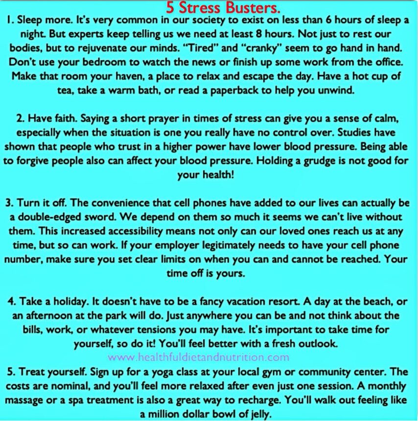 5 Ways To Relieve Stress Healthful Diet Nutrition 5 Ways To Relieve Stress Healthful Diet Nutrition