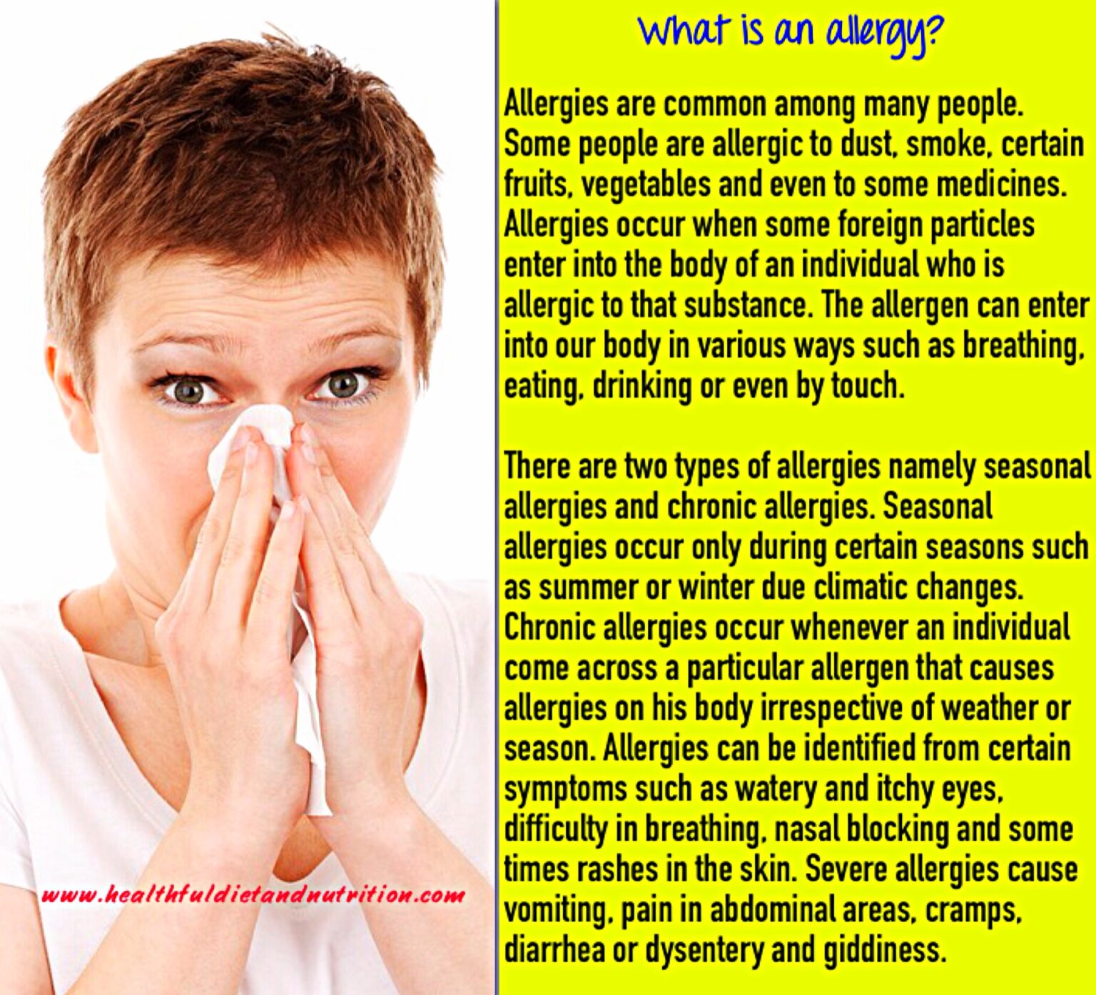 What Is An Allergy? | MyHealthfulDiet.Com