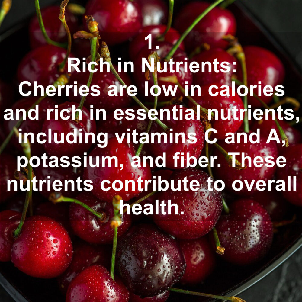 10 Benefits of Cherries | MyHealthfulDiet.Com