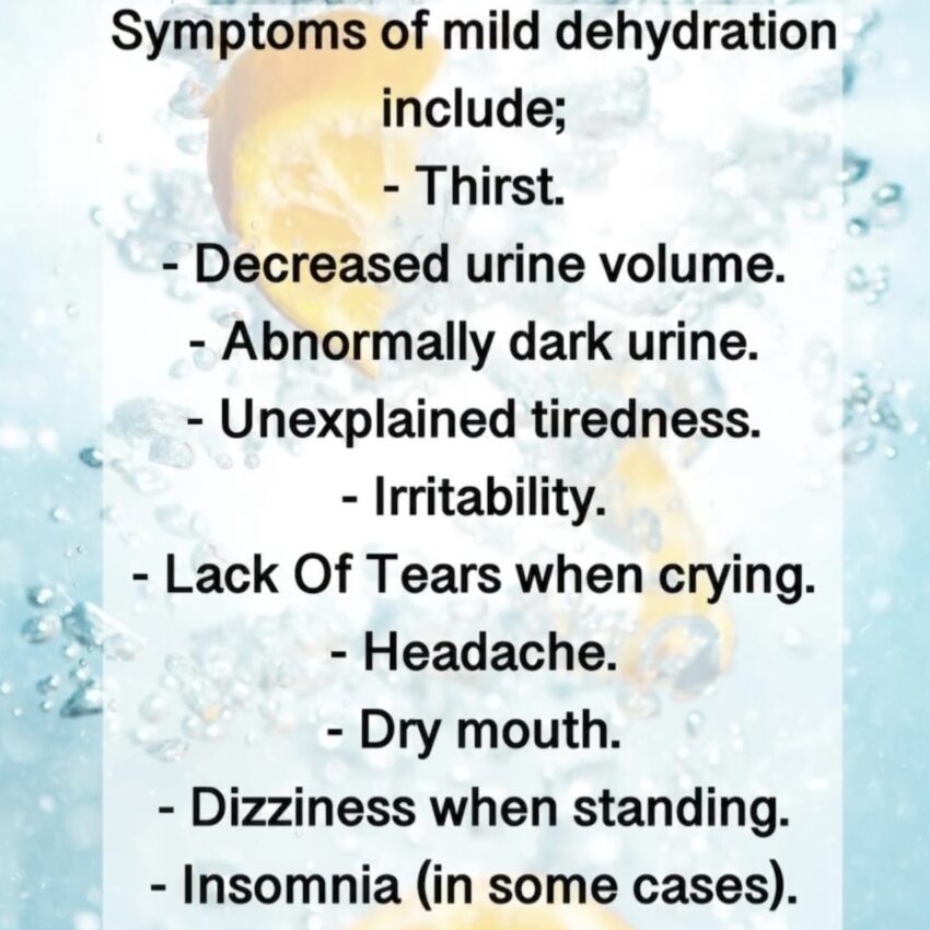 Signs and Symptoms of Dehydration | MyHealthfulDiet.Com