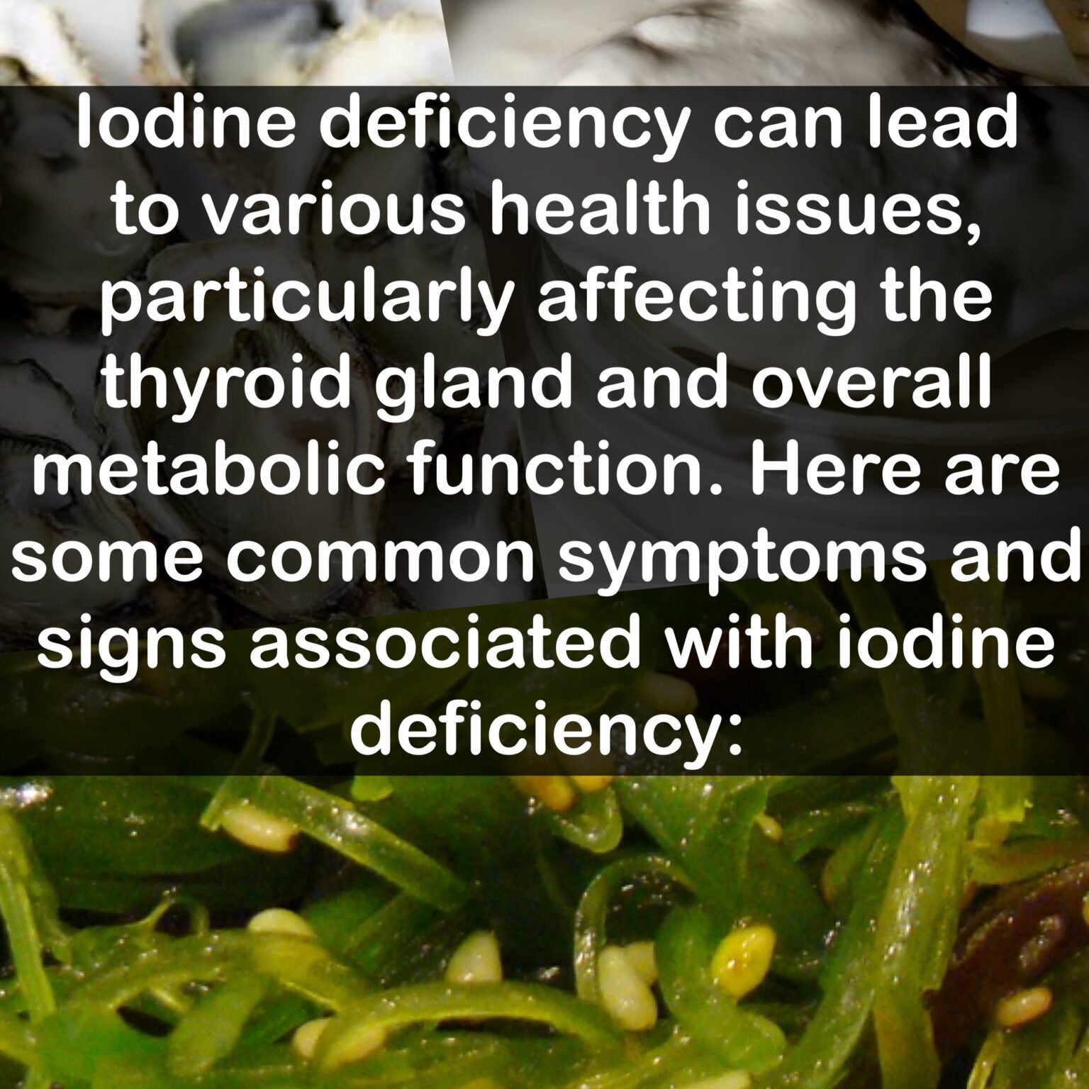 10 Iodine Deficiency Symptoms🦪 | MyHealthfulDiet.Com