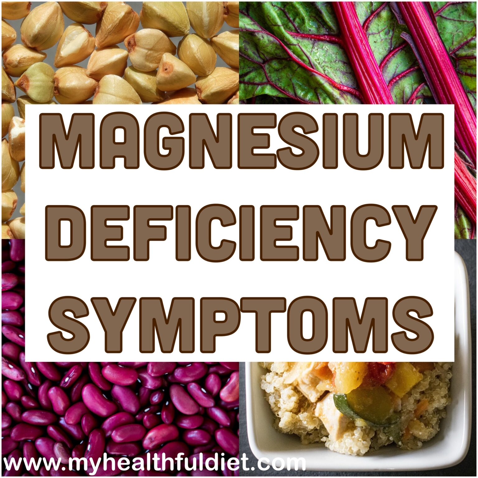 Magnesium Deficiency Symptoms🫘 | MyHealthfulDiet.Com